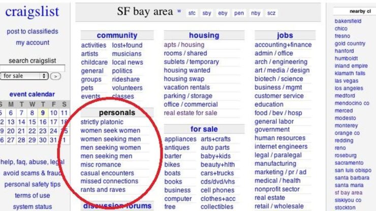 Why Are All the Craigslist Personals Gone? And What Now?